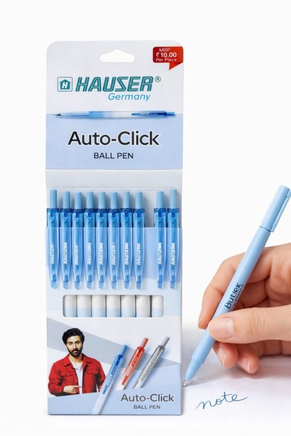 Hauser Germany Auto-Click Ball Pen - India Stationery | Stationery ...